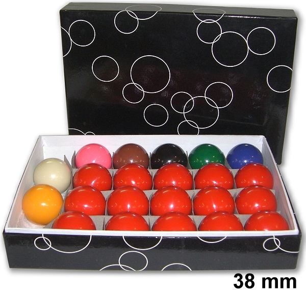 Kugelsatz SNOOKER STANDARD, 38 mm | Kugeln Pool, Snooker, Karambol ...
